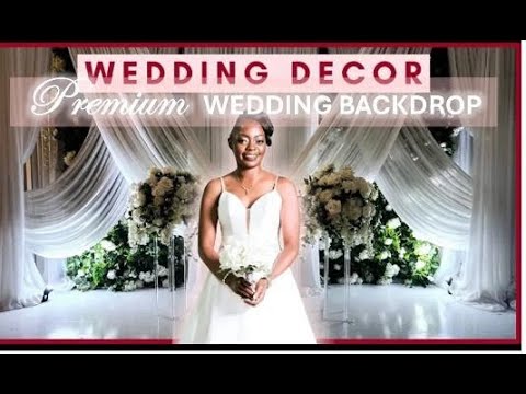 TUTORIAL - How to design a Beautiful Timeless Wedding Backdrop. - YouTube