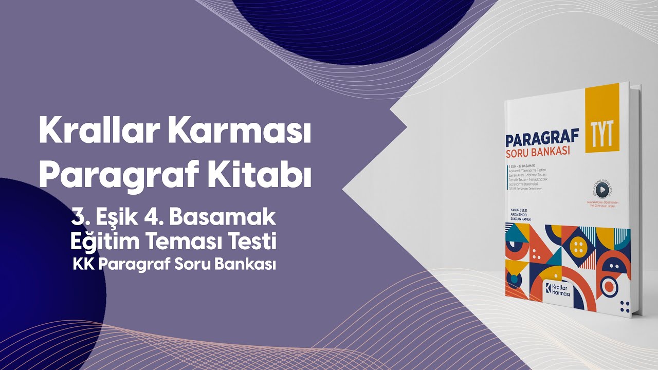 34. Sayfa 133-134-135 | 3. Eşik 4. Basamak Eğitim Teması | KK Paragraf Soru Bankası - YouTube