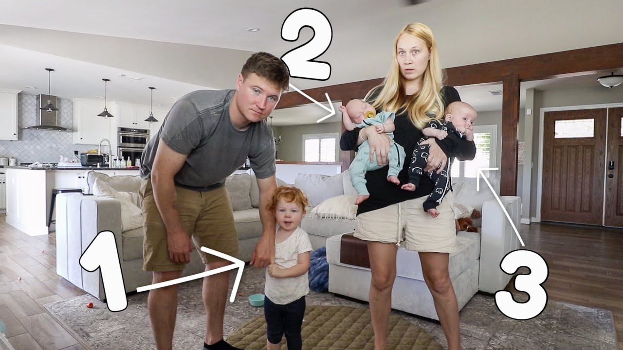 Going from 1 baby to 3 babies (what it's REALLY like) - YouTube
