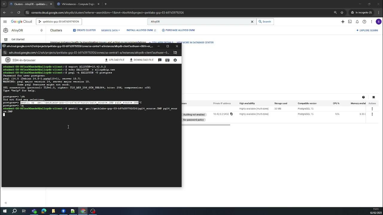 Google Cloud Platform: Migrating to AlloyDB from PostgreSQL - Part 2 - YouTube