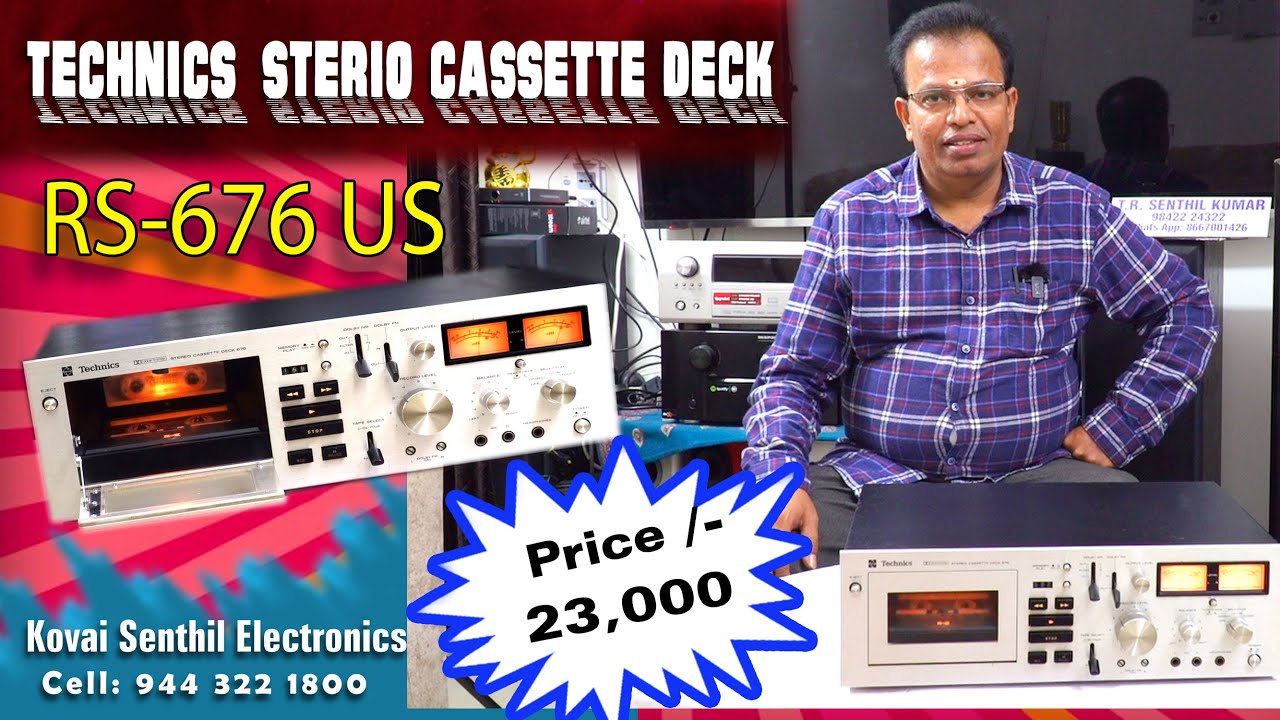 Technics Sterio Cassette Deck R S 676 US - YouTube