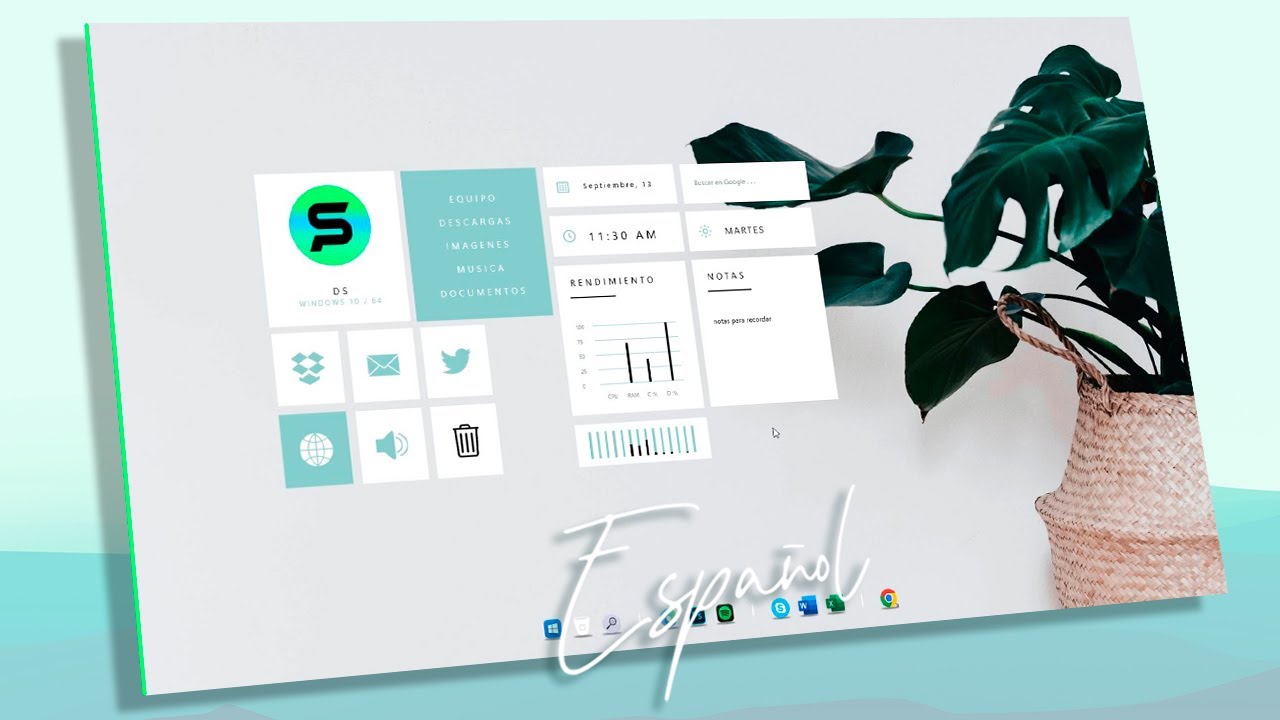 Personalizar Escritorio Windows 10 & 11 (MINIMALISTA) EN ESPAÑOL 🎁 ...