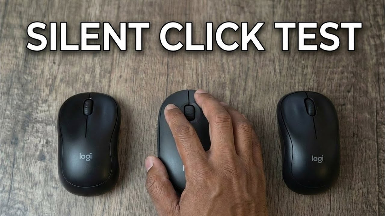 Logitech Silent Touch mouse click test - YouTube