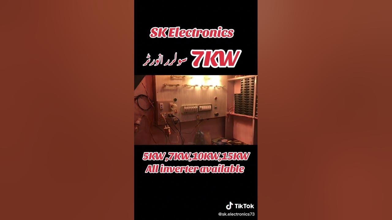 7KW 8 IGBT SK solar inverter without #electronics - YouTube