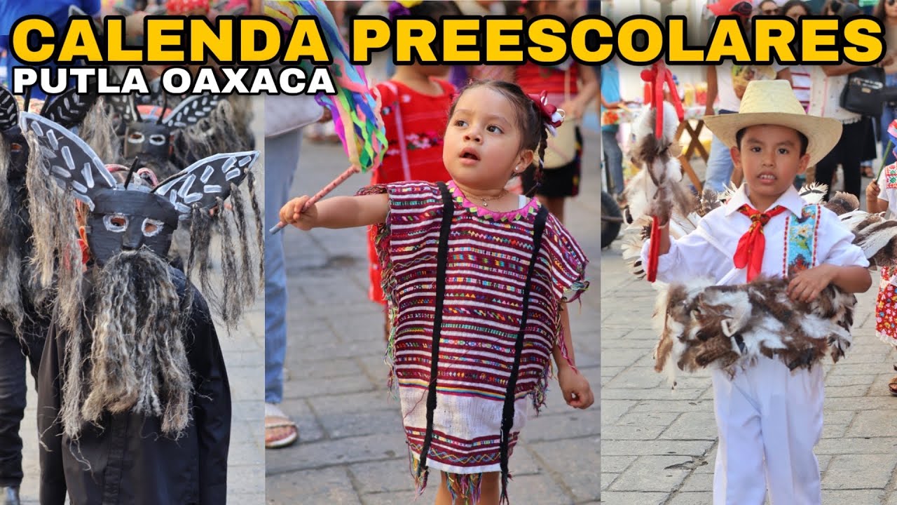 CALENDA de Preescolares de la Zona 027 en Putla Oaxaca - YouTube