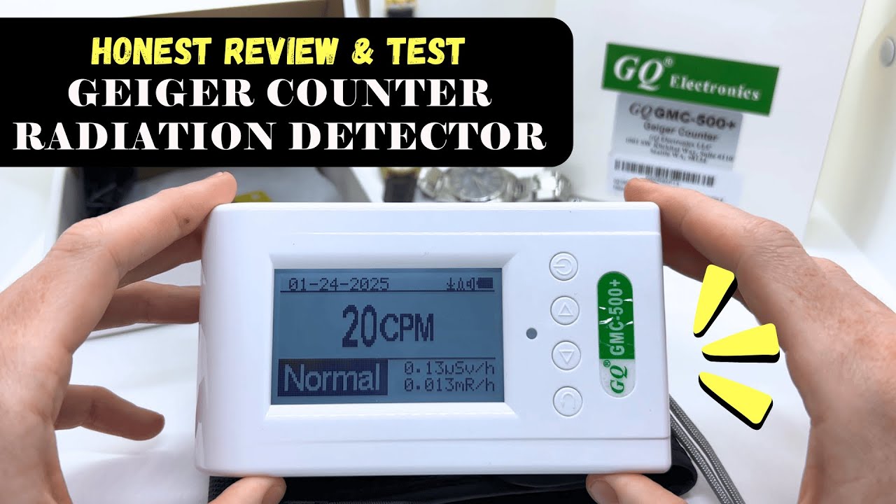 Geiger Counter GMC 500+ Unboxing, Radioactive Test with Radium Dial ...