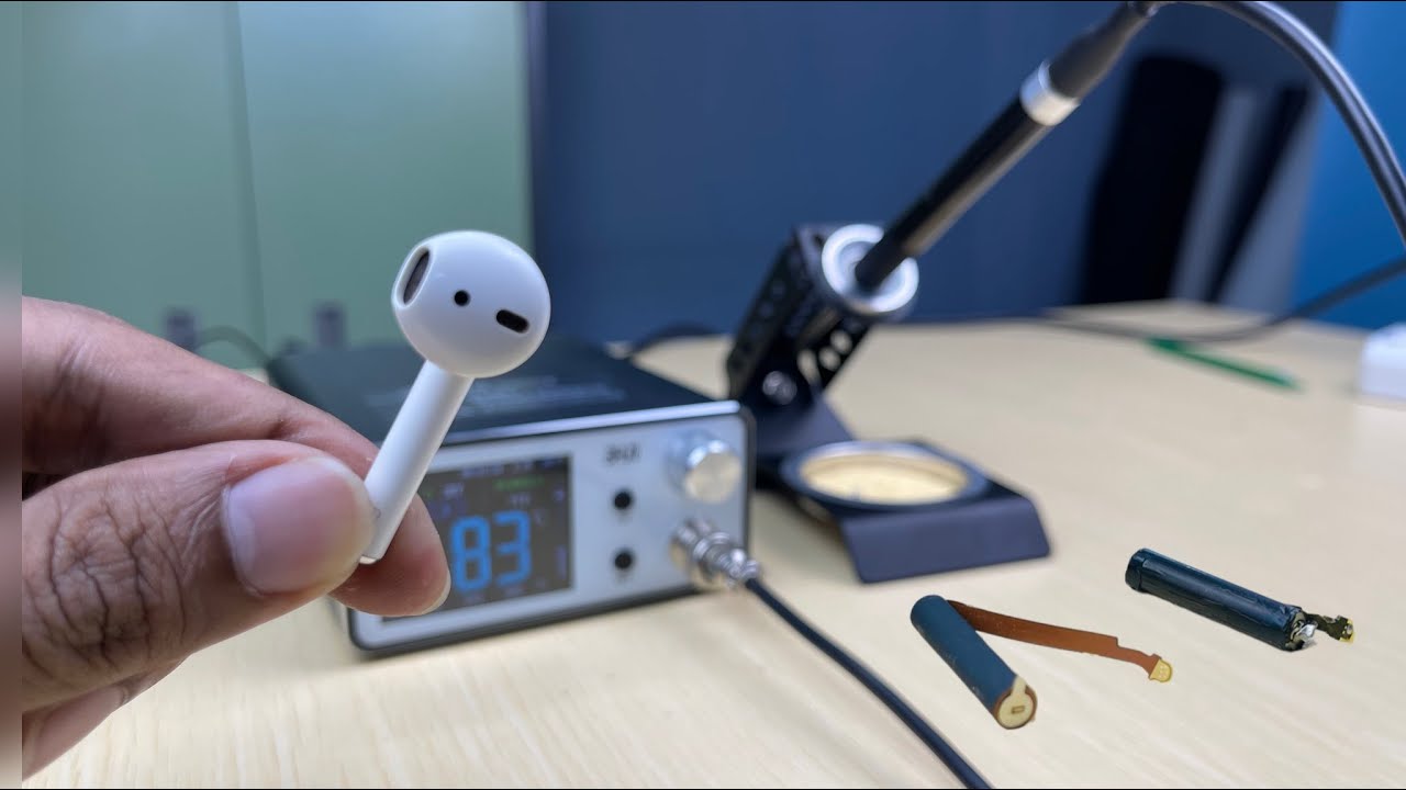 AirPod 2 Battery Replacement With AIXUN T3A Intelligent Soldering ...