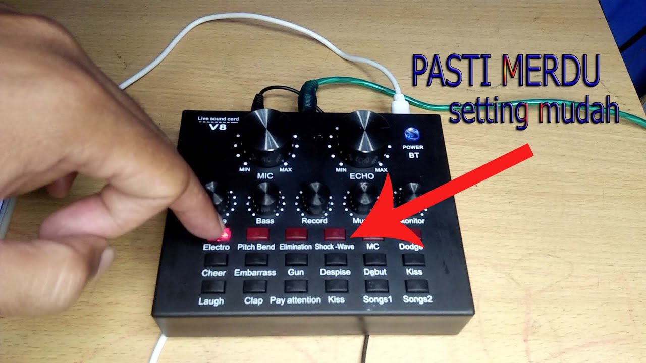Cara Lengkap Setting Souncard V8 Agar suaranya Jernih - YouTube