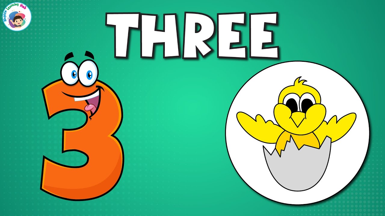 Three | Number Three | Count The Number | Number Practice | Counting ...