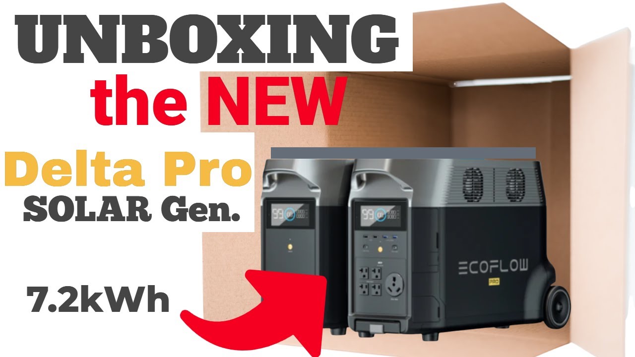 EcoFlow Delta Pro UNBOXING (Solar Generator Battery System) - YouTube