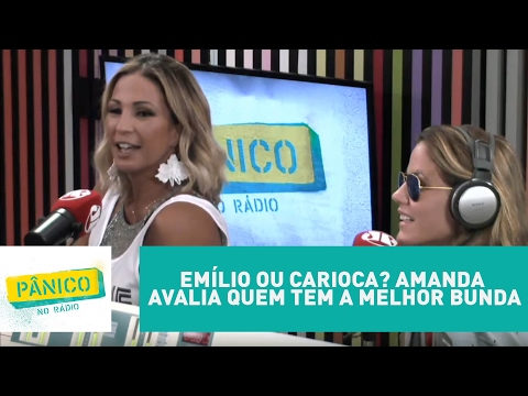 Emílio ou Carioca? Amanda Ramalho avalia quem tem a melhor bunda | Pânico