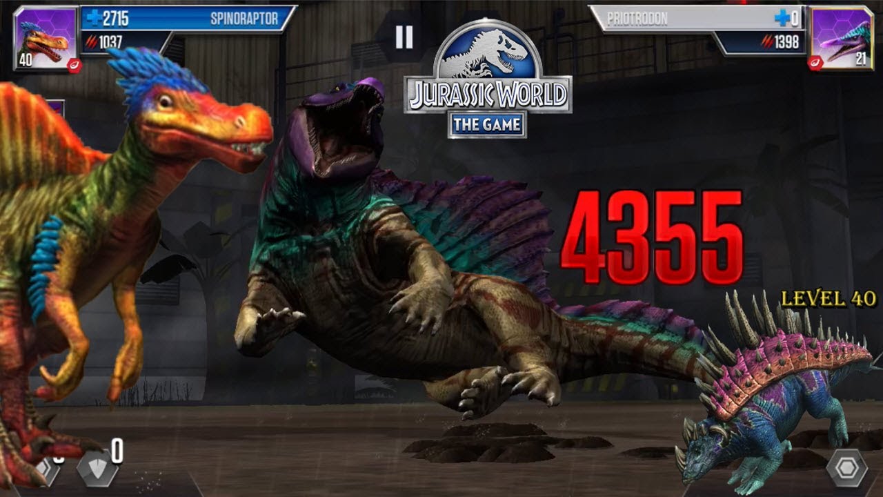 JURASSIC WORLD THE GAME - LEVEL 40 HYBRID NUNDAGOSAURUS AND BATTLE ...