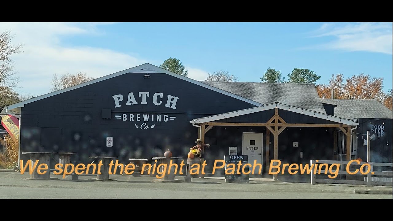 We spent the night at Patch Brewing Co. We love Harvest Host - YouTube