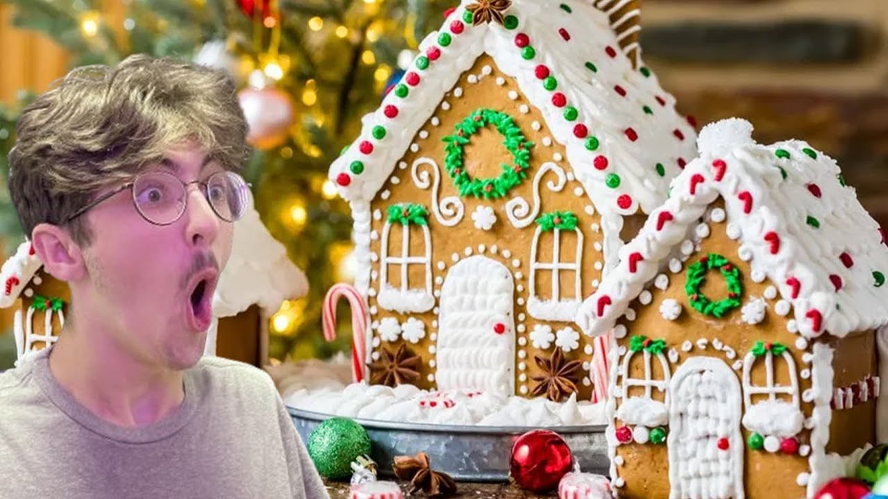 🔴BUILDING GINGERBREAD HOUSES! - YouTube