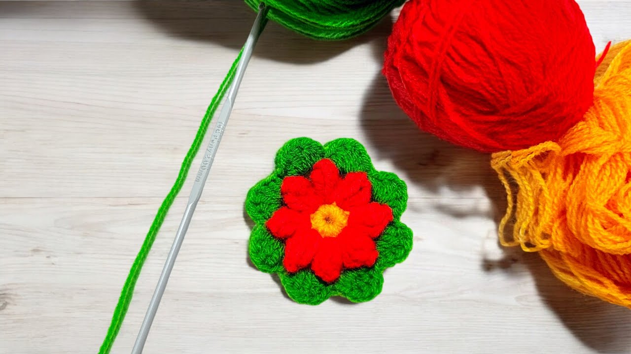 Beautiful Crochet Motif Tutorial for Beginners - YouTube