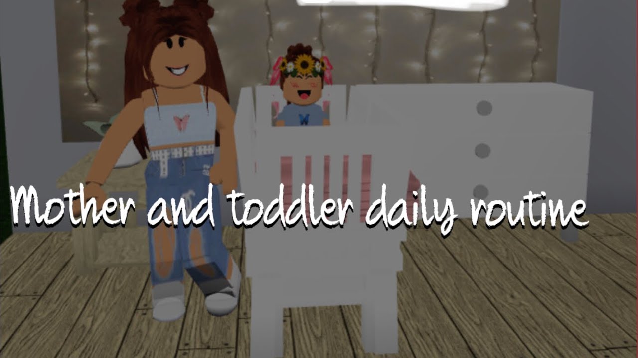 Mother and toddler daily routine! | Roblox bloxburg role play! - YouTube