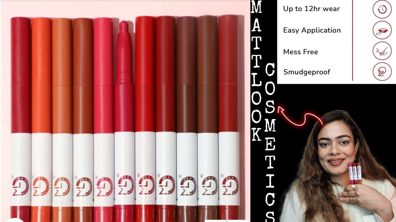 Mattlook Cosmetics Power Last Lip Stain Crayon Swatches & Review | *New ...