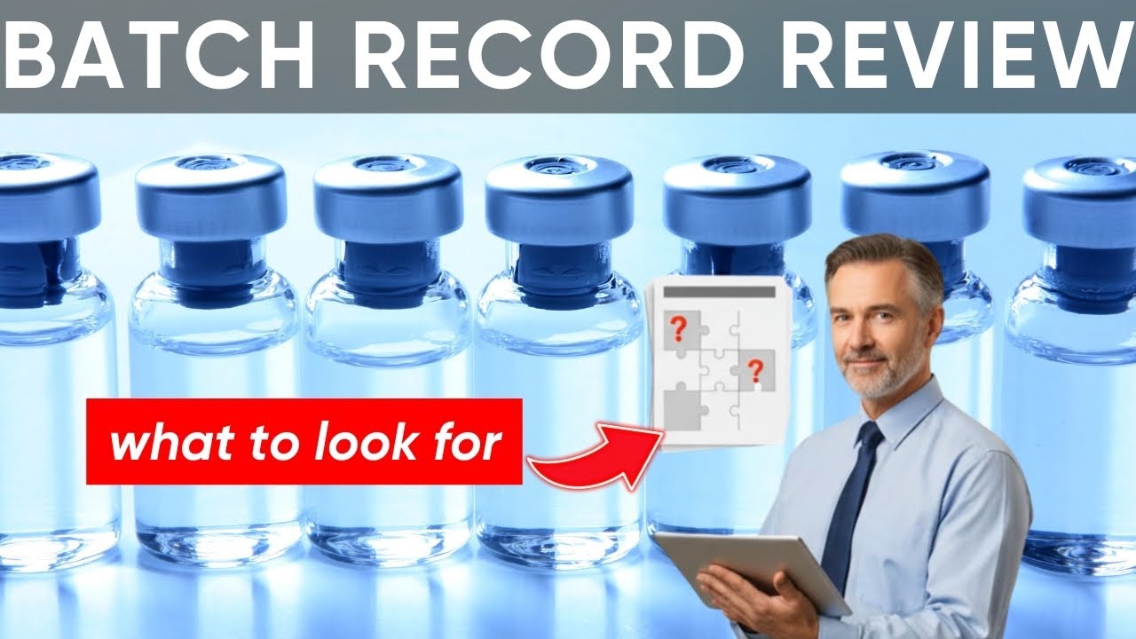 Batch Record Review [FULL GMP Training in Channel] How to perform batch record review tutorial ...