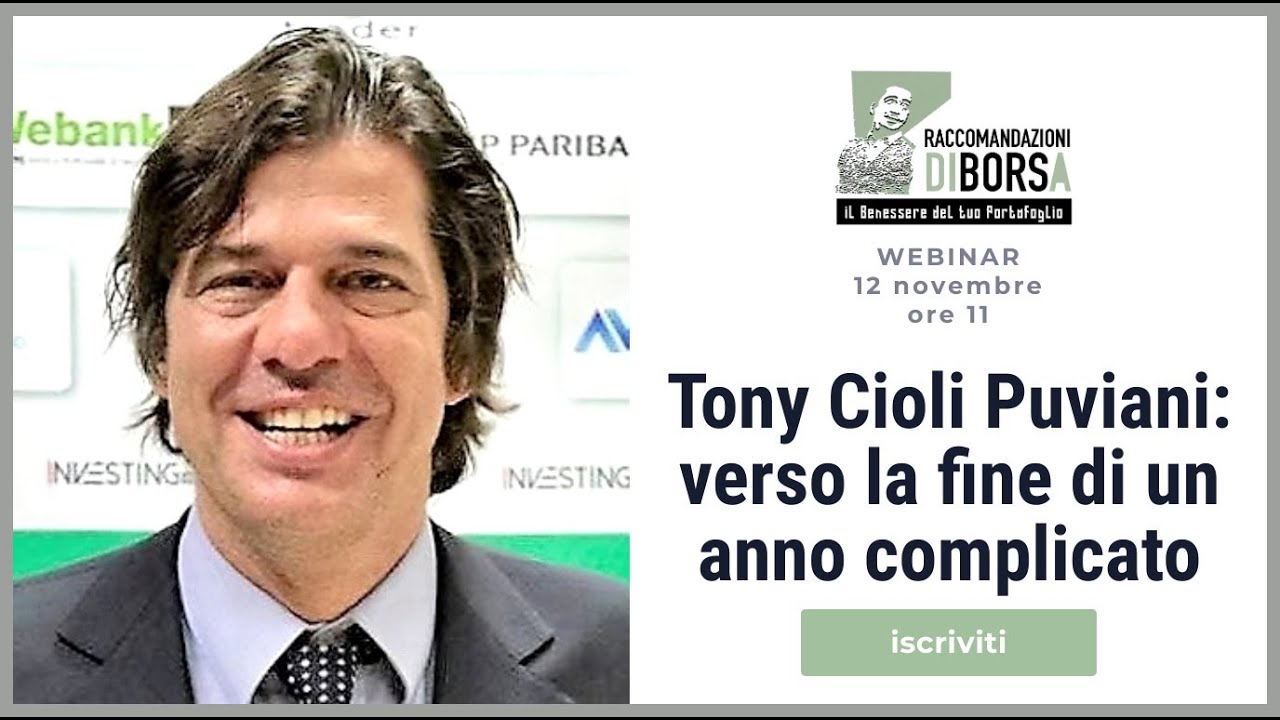 Tony Cioli Puviani: verso la fine di un anno complicato - YouTube