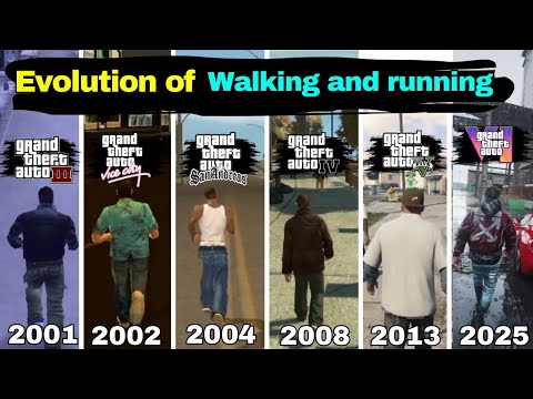 Evolution of walking and running in GTA games - YouTube