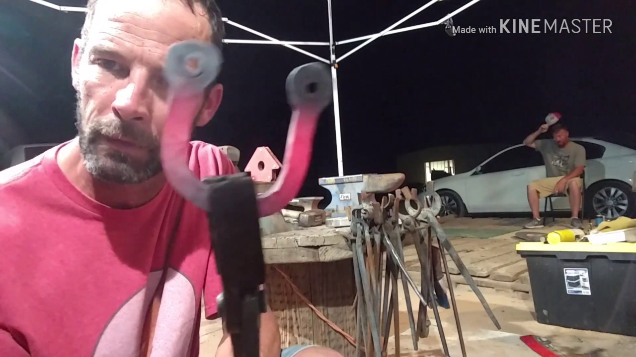 Making a stainless hammer loop - YouTube