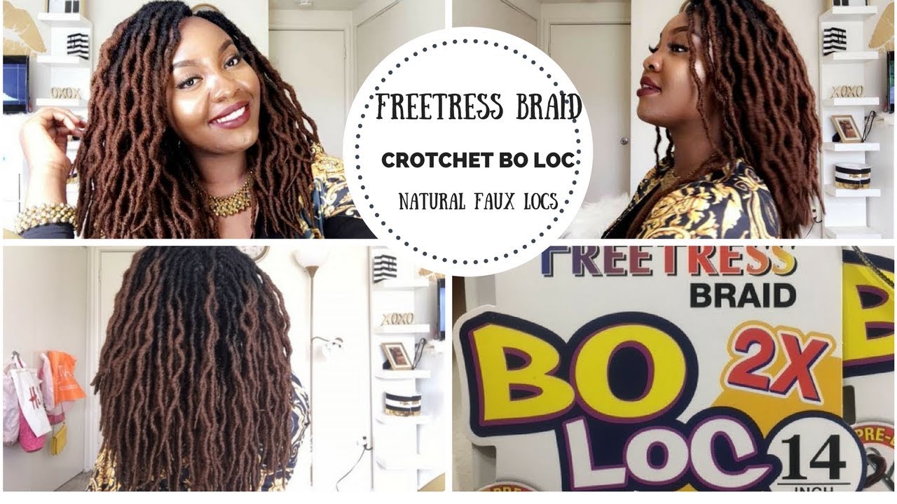 NATURAL FAUX LOCS | Crotchet Hair Review | FREETRESS BO LOC 14 ...