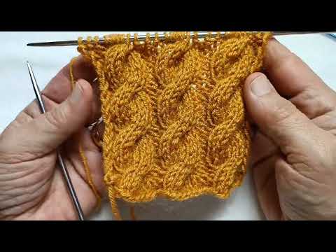 En kolay burgu örgü,saç örgüsü modeli( the easiest auger knitting patterns)