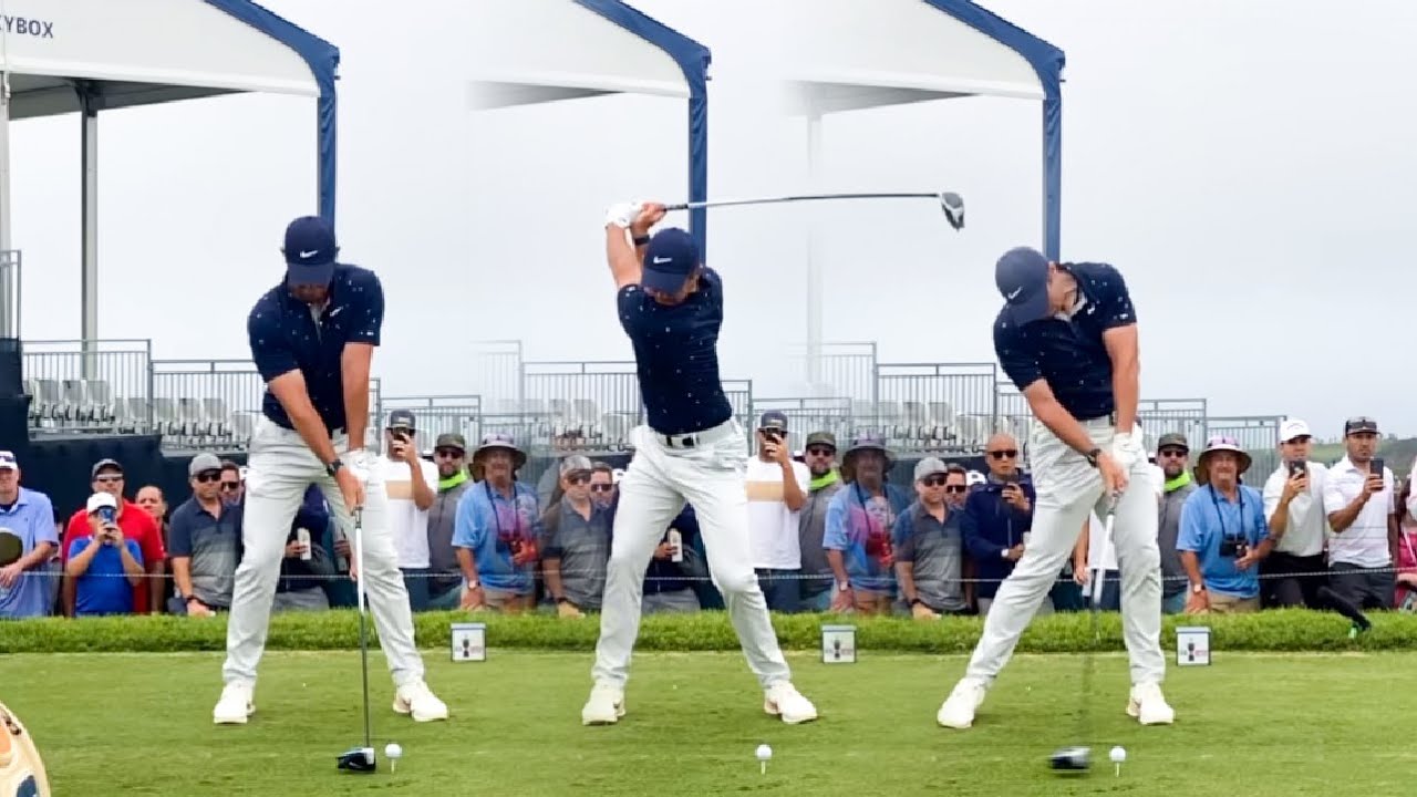 RORY MCILROY DRIVER SWING - FACE ON - SLOW MOTION - YouTube