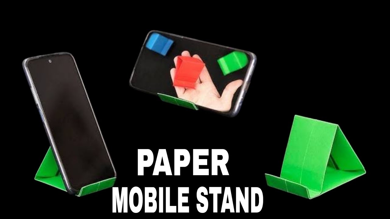 How to make Origami Mobile Holder | Very Easy Paper Mobile Stand making ...