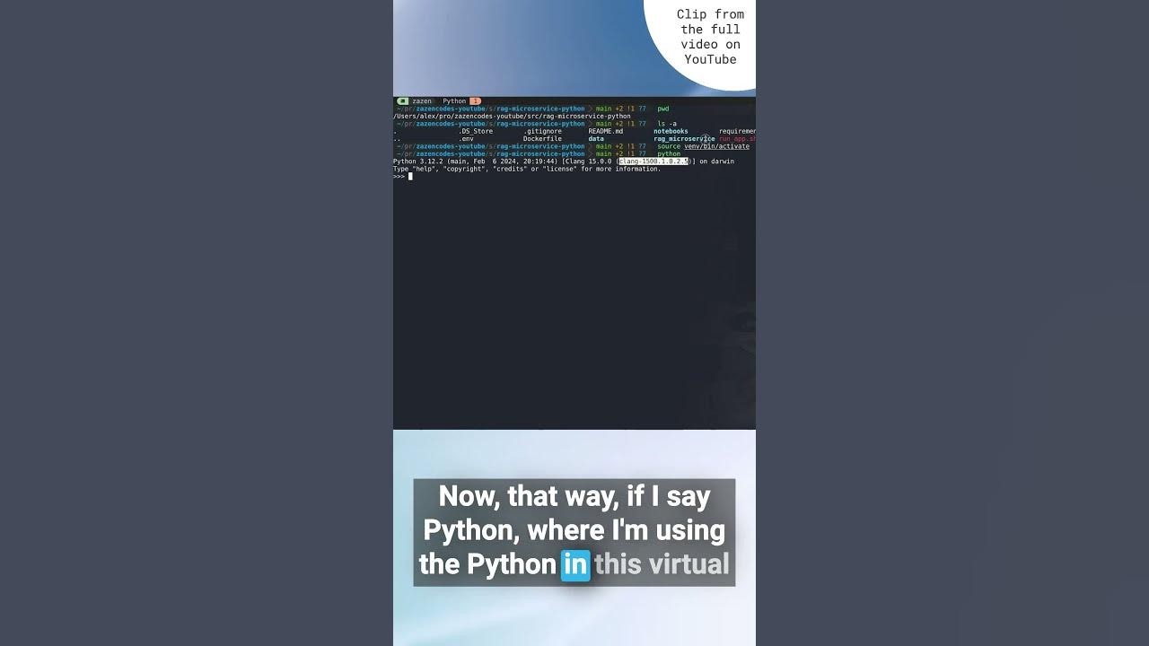 NeoVim python virtual env for LSP support 🤖 Build a Python RAG Microservice - YouTube