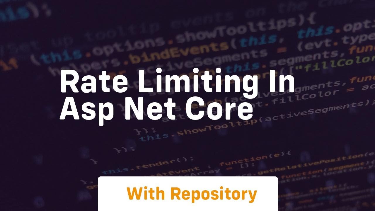 Rate limiting in asp net core - YouTube