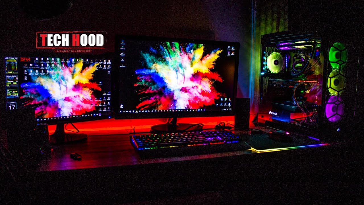 TECHHOOD - RGB Setup Desk แนวทาง - YouTube
