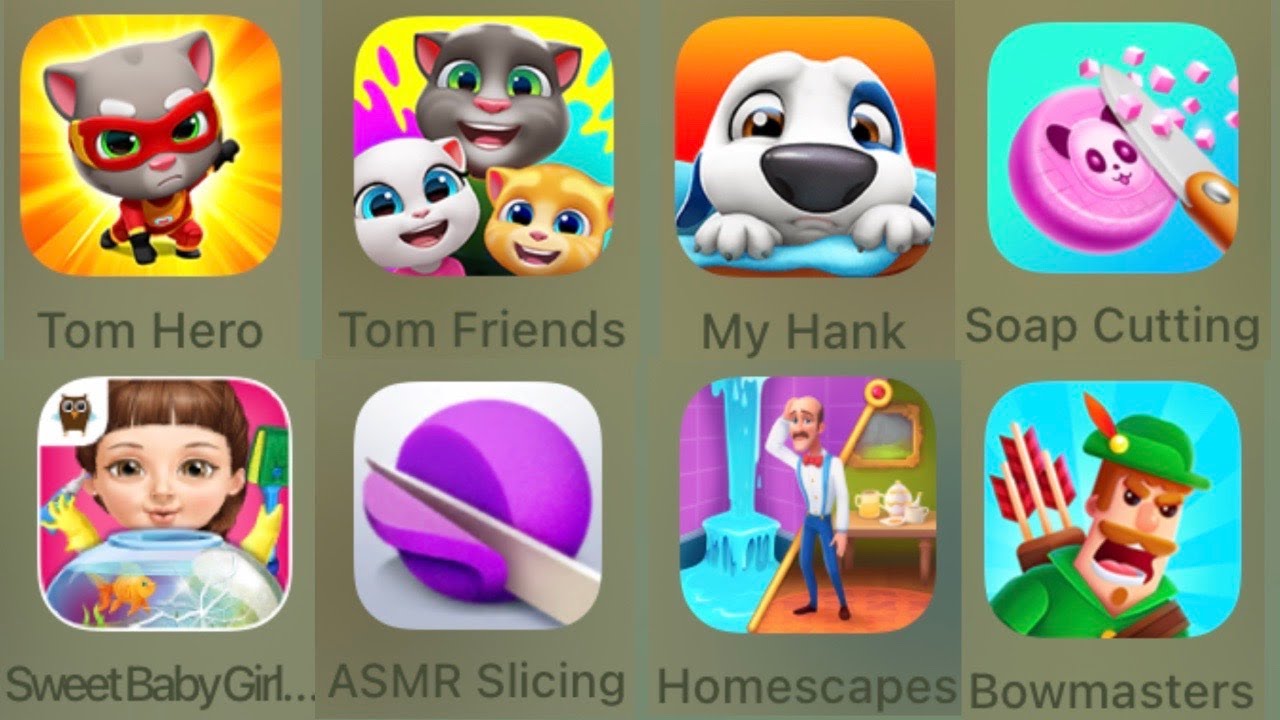 Tom Hero,Tom Friends,My Hank,Soap Cutting,Sweet Baby Girl Cleanup,ASMR ...