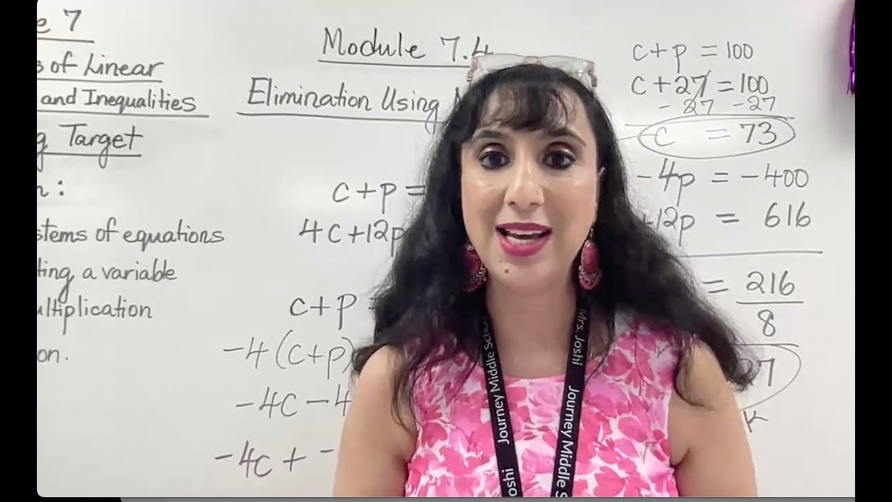 Unit 7--Module 7.4--Elimination Using Multiplication-8th Grade (Syst.of ...