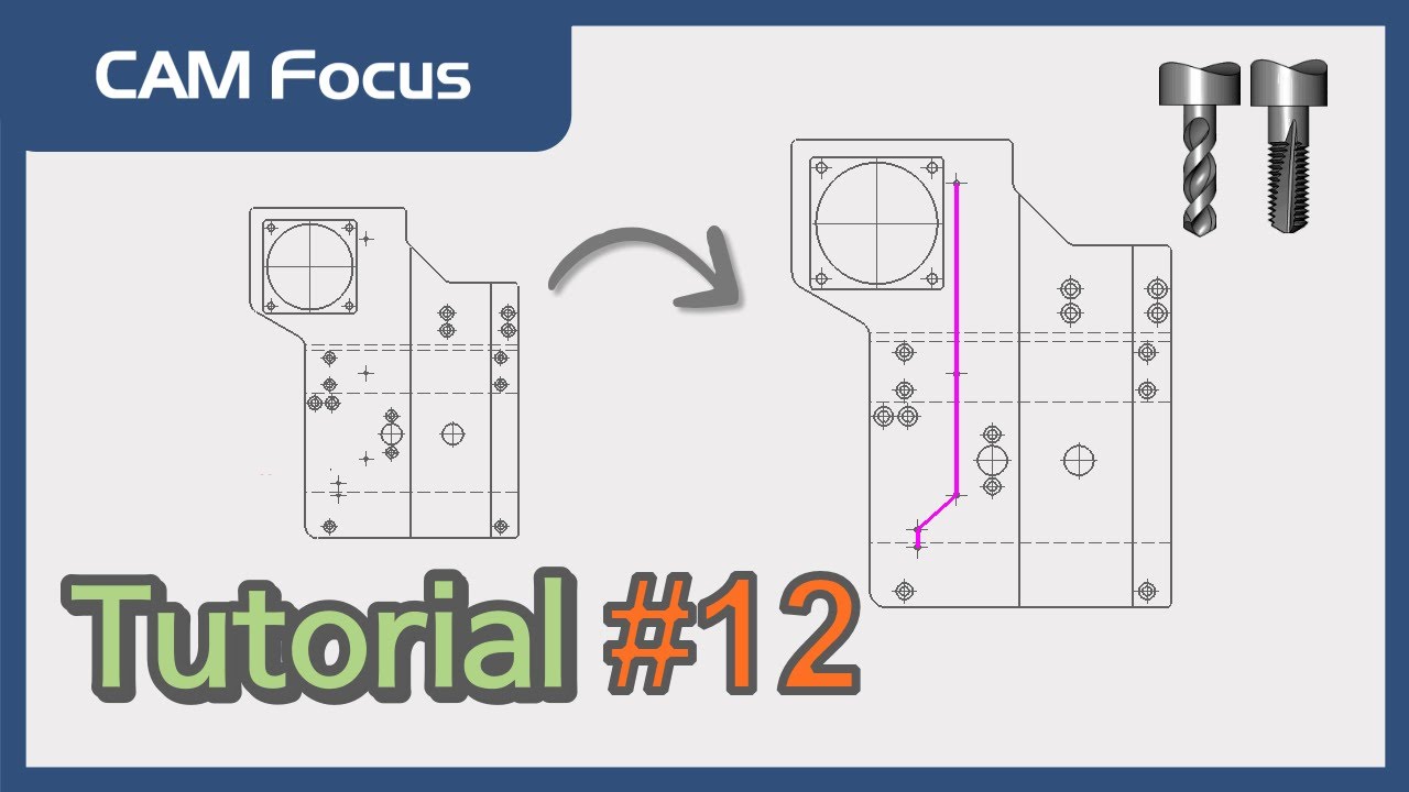[CAM Focus Tutorial] 12_Tapping with multi-operation - YouTube