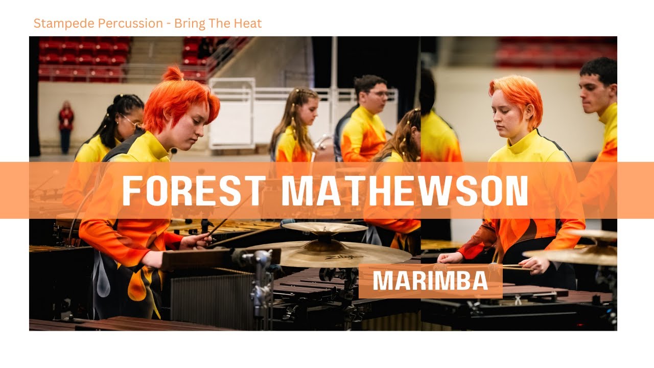 Calgary Stampede Showband Winter Percussion | Marimba Headcam | Forest ...