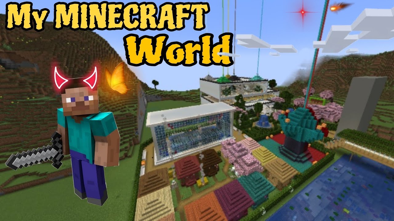 My MINECRAFT world 🌎🌍#minecraft#survival#trending#minecraftbuilding# ...