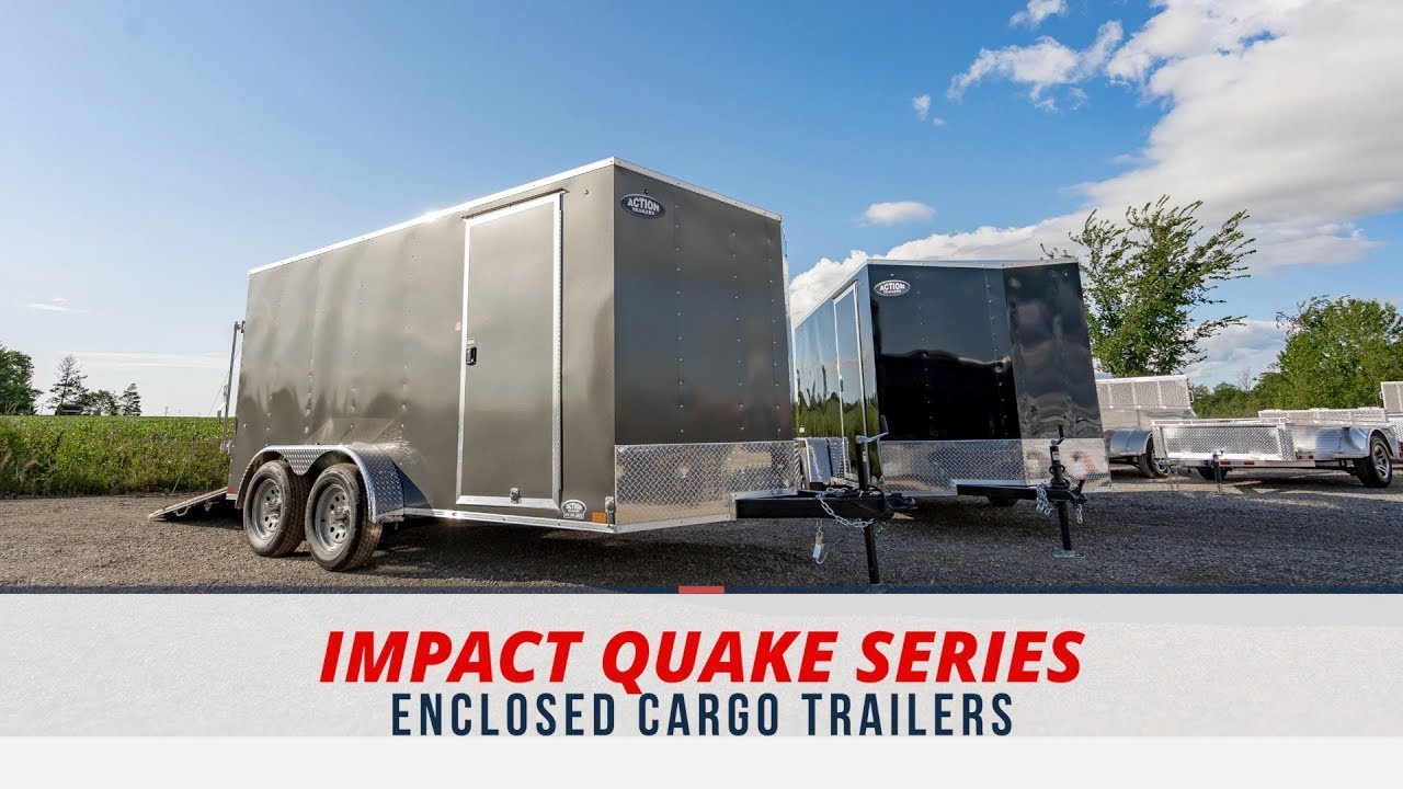 Impact Quake Series Enclosed Trailers - YouTube