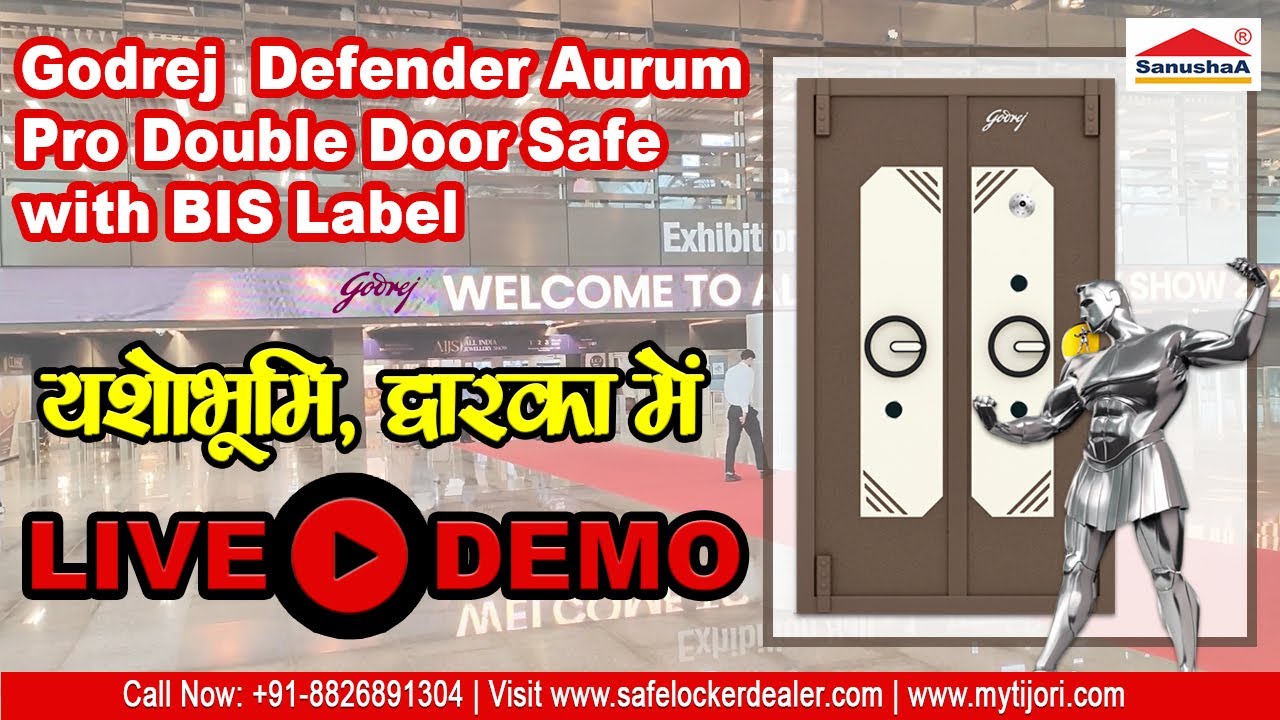 Godrej Defender Aurum Pro | Double Door Safe with BIS Certified ...