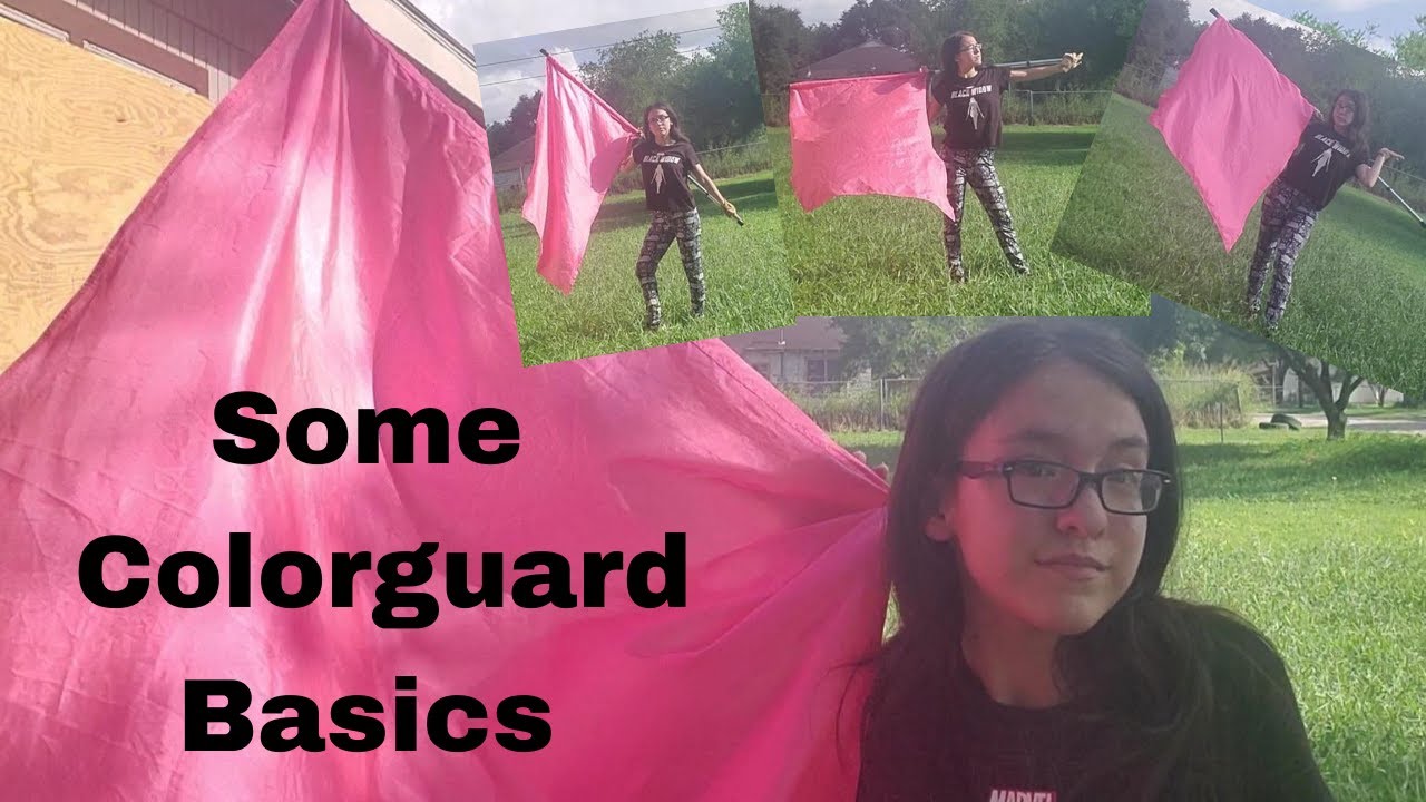 How To Colorguard Basics // 4,2,1 WarmUp, Dropspins, Cones, and Toss ...