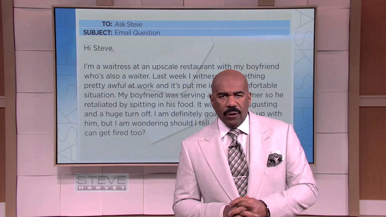 Ask Steve Anonymous: Spit In The Food! - YouTube