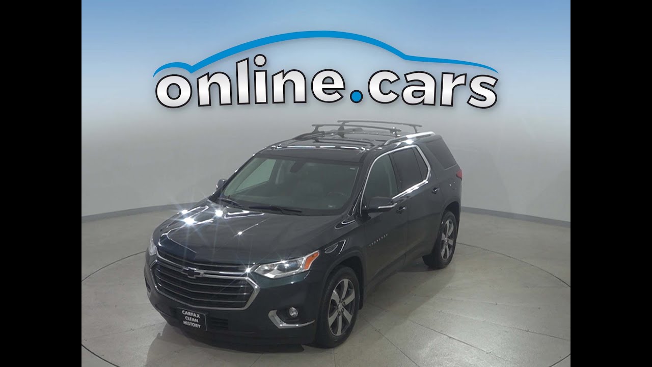 A58965NP Used 2018 Chevrolet Traverse Blue SUV Test Drive, Review, For ...