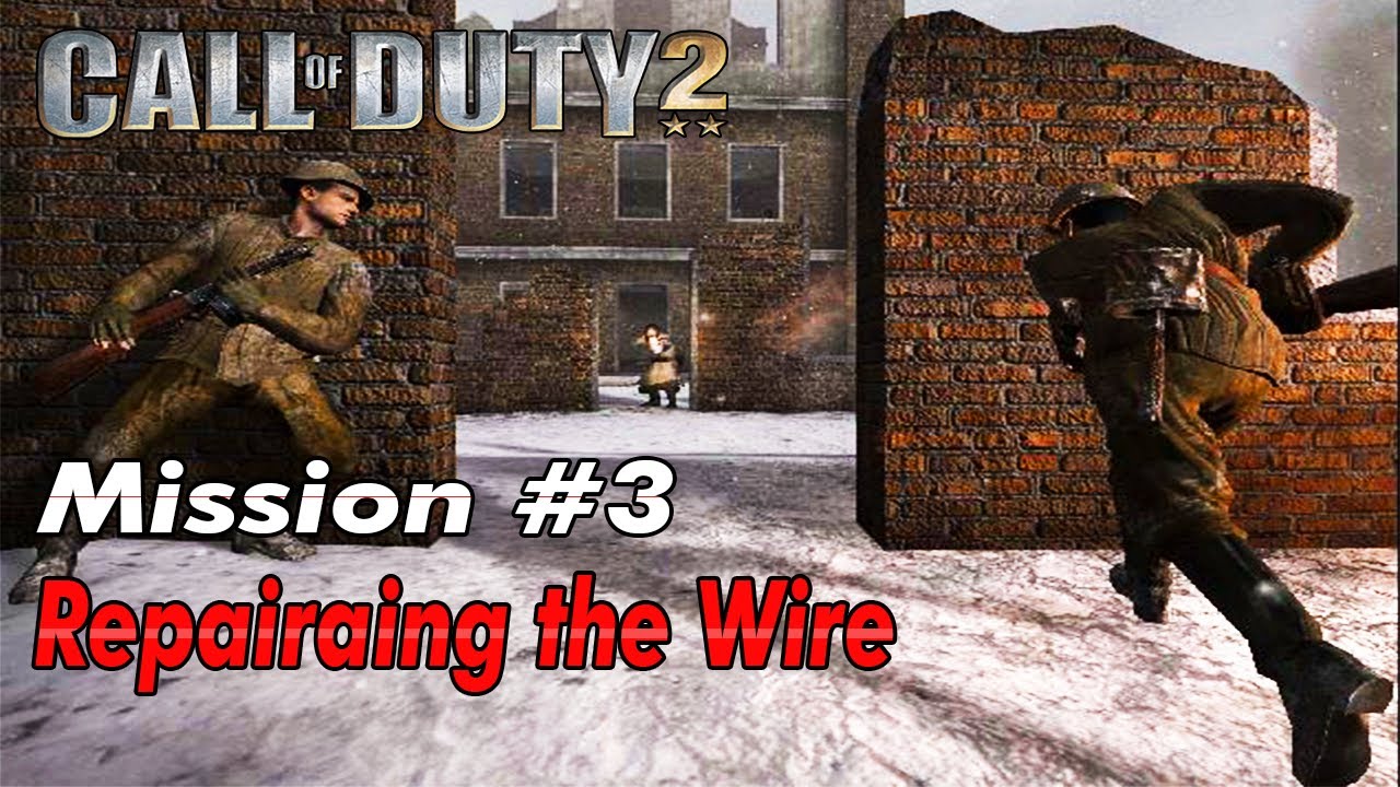 Call of Duty 2 - Mission #3 - Repairing the Wire (Russian Campaign ...