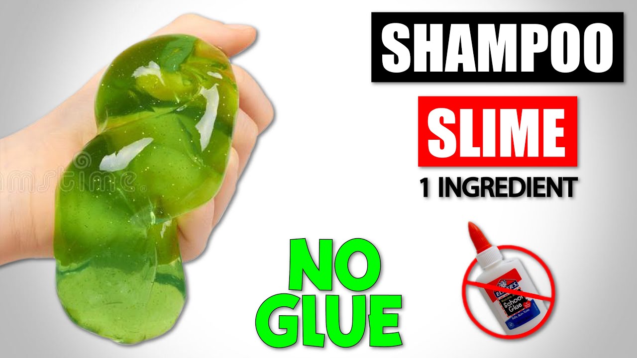 SHAMPOO SLIME/HOW TO MAKE SLIME WITH ONE INGREDIENT THAT YOU HAVE AT ...