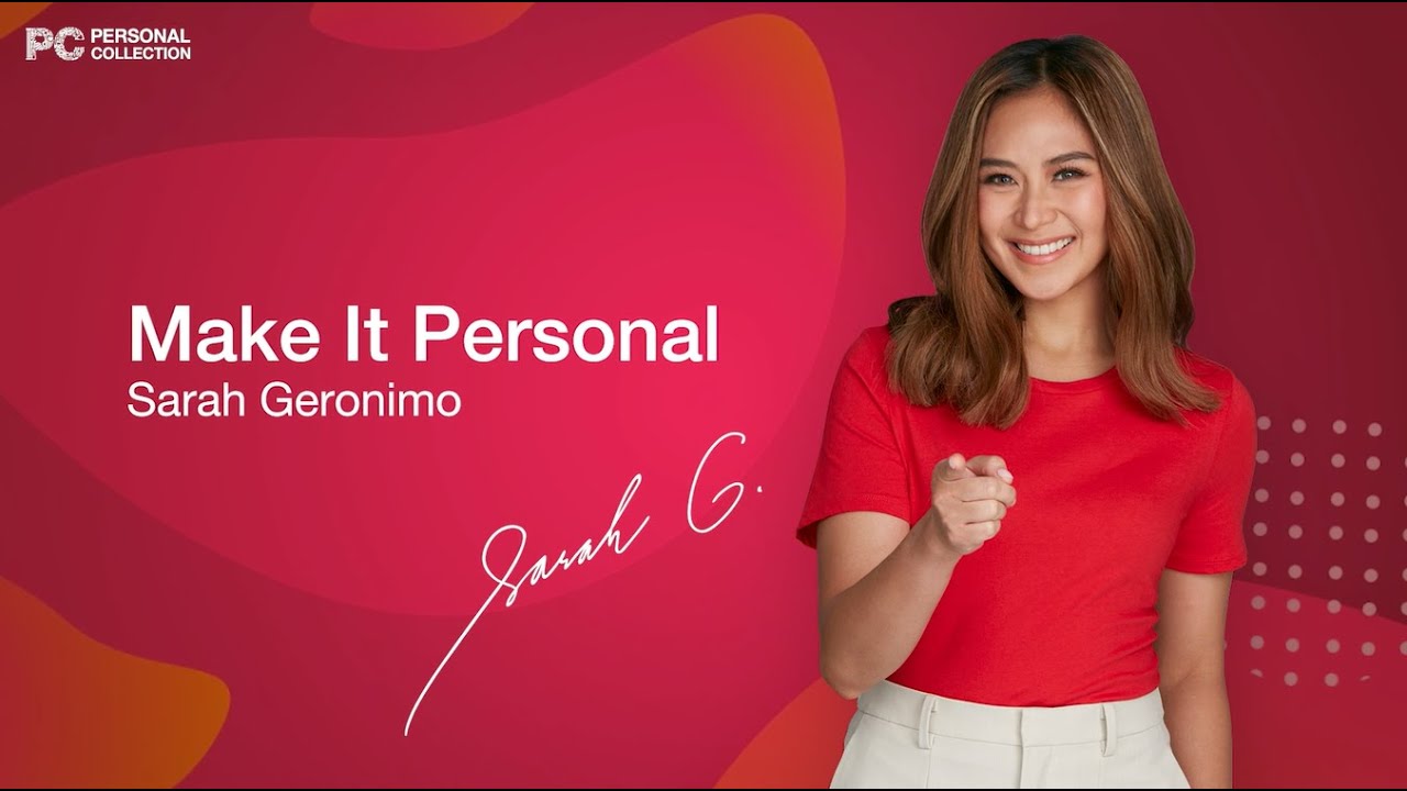 #PersonalCollectionPH | Sarah Geronimo “Make It Personal” Official Lyric Video - YouTube