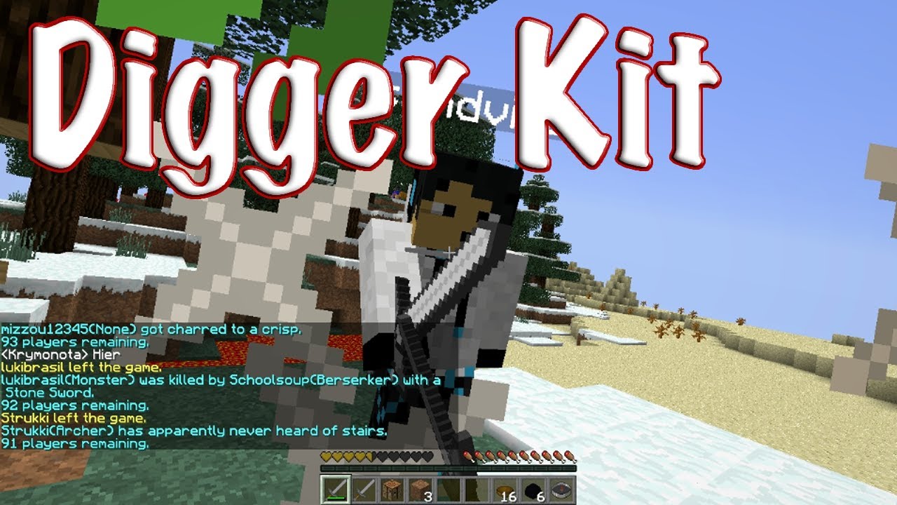 MCPVP.com | Review #23 Digger Kit | Minecraft Hunger Games - YouTube