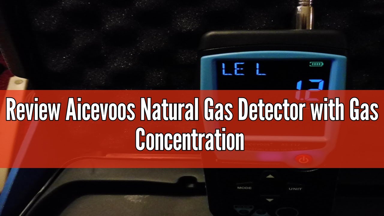 Review Aicevoos Natural Gas Detector with Gas Concentration Display ...