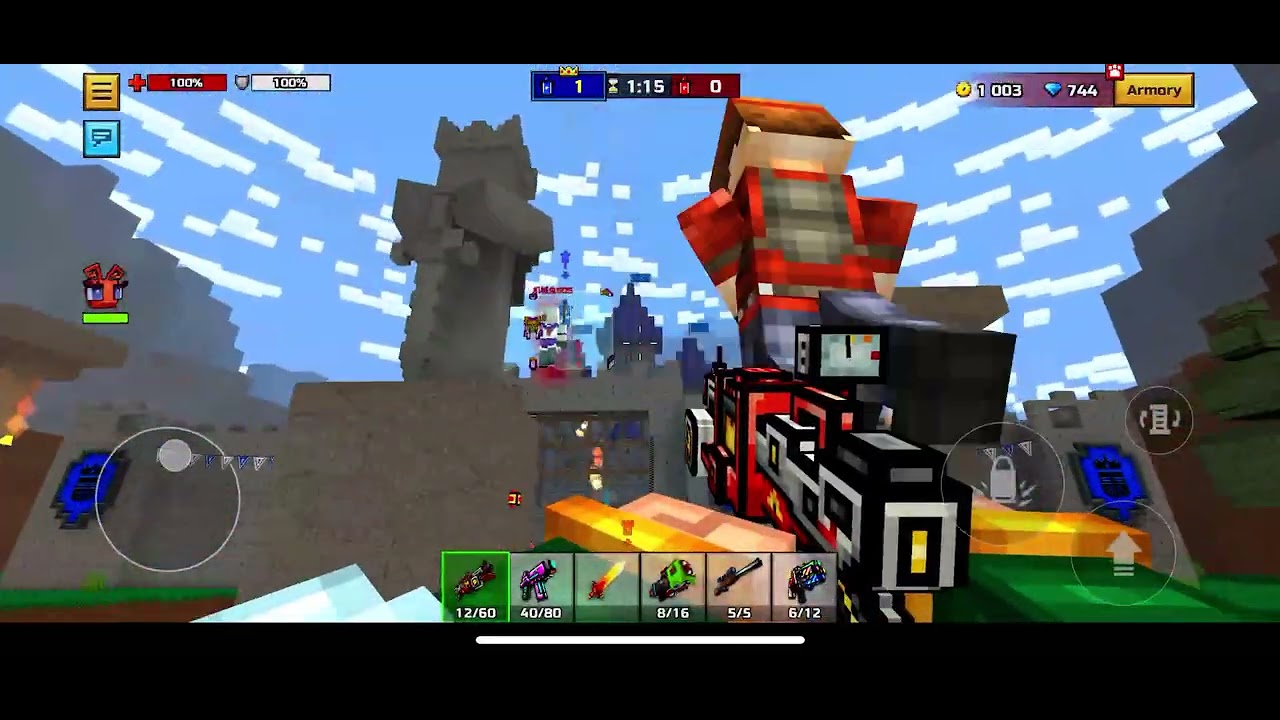 Pixel Gun 3D two castles tournament - YouTube