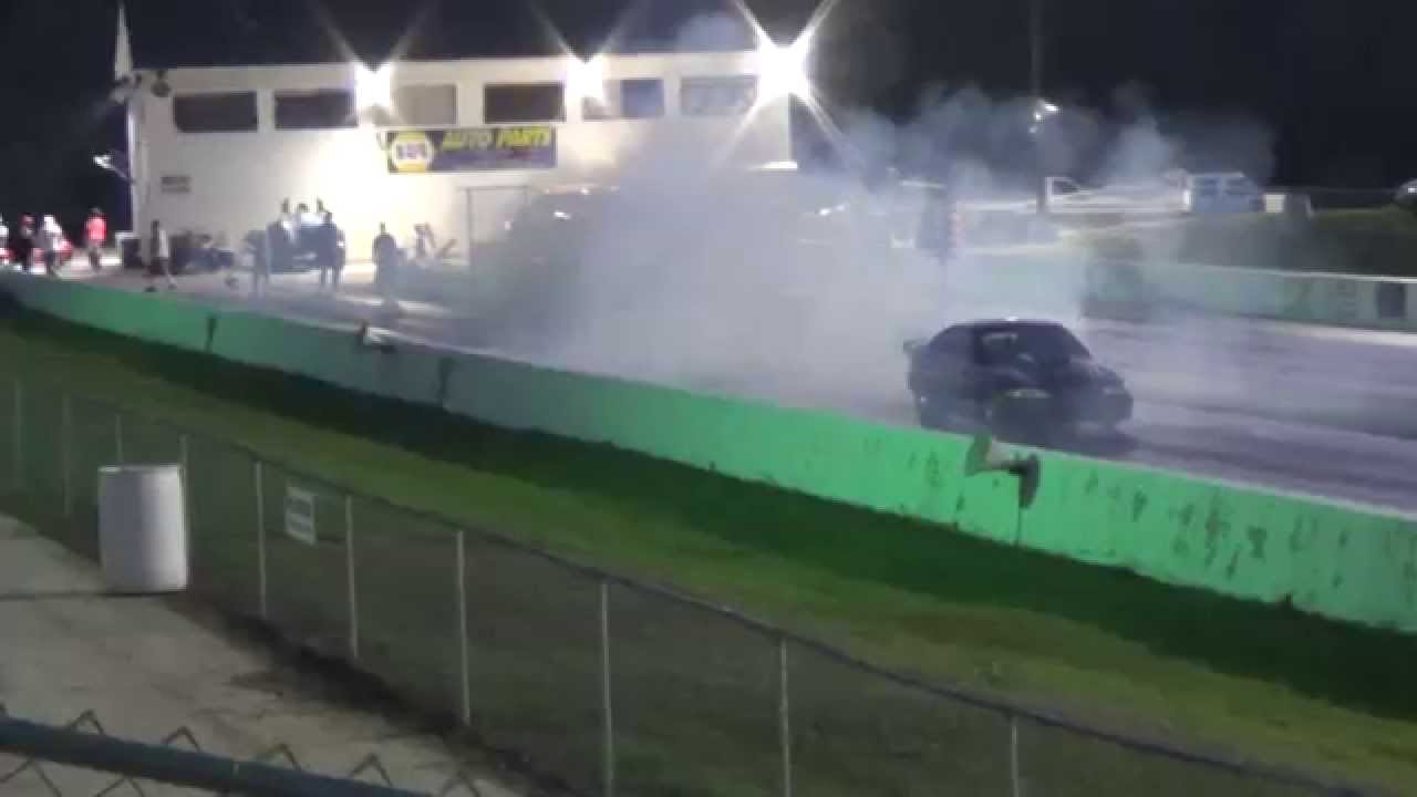 union county dragway test run big block 460 - YouTube