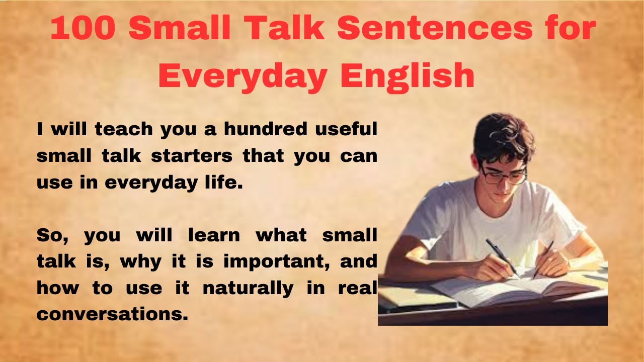 100 Small Talk Sentences for Everyday English–Speak Naturally & Start ...